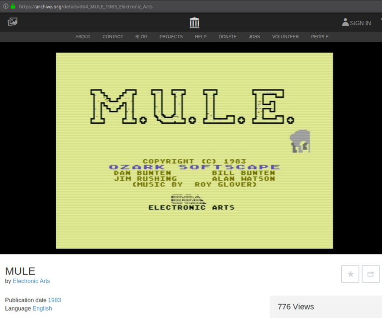 M.U.L.E. for Commodore 64 (C64) – Carpe Ludum – Eidolon's Inn – World ...